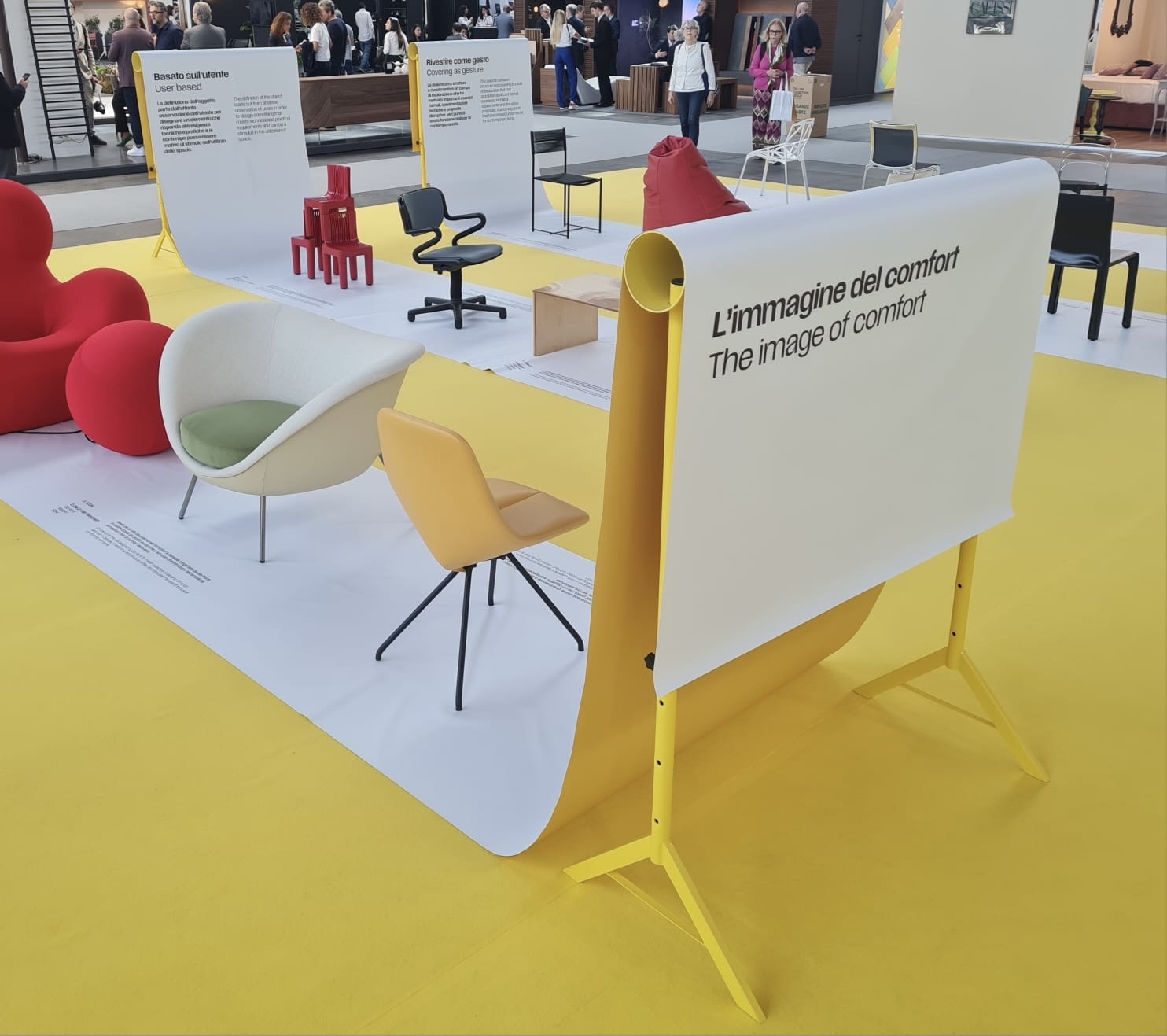 A selection of iconic Alias chairs at the centre of the “La sedia ...